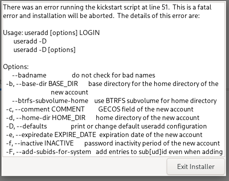 Error when setting user password during installation of guest OS · Issue #920 · cockpit-project ...