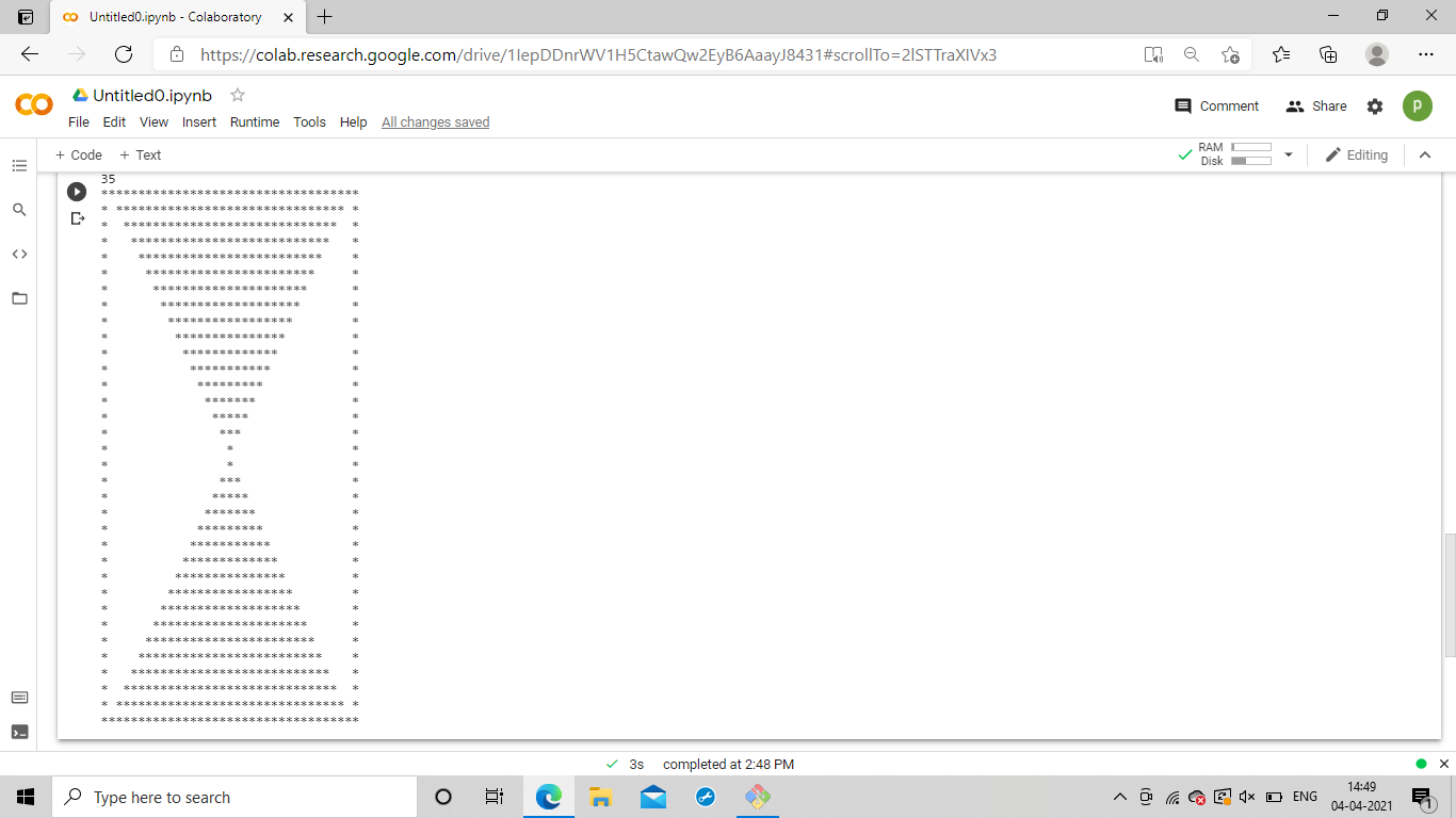 Print Special Pattern Like Hourglass In Python · Issue 5179 · Harshcasperneoalgo · Github