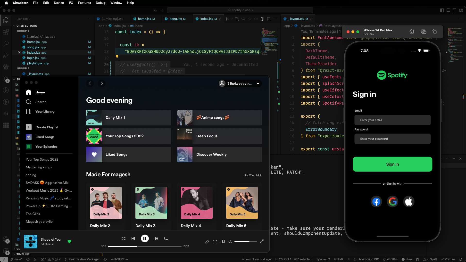 GitHub - mageshyt/spotify-clone-2