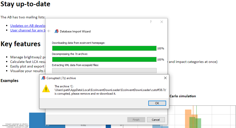 Unable to import ecoinvent database in Activity browser · Issue #742 · LCA-ActivityBrowser ...