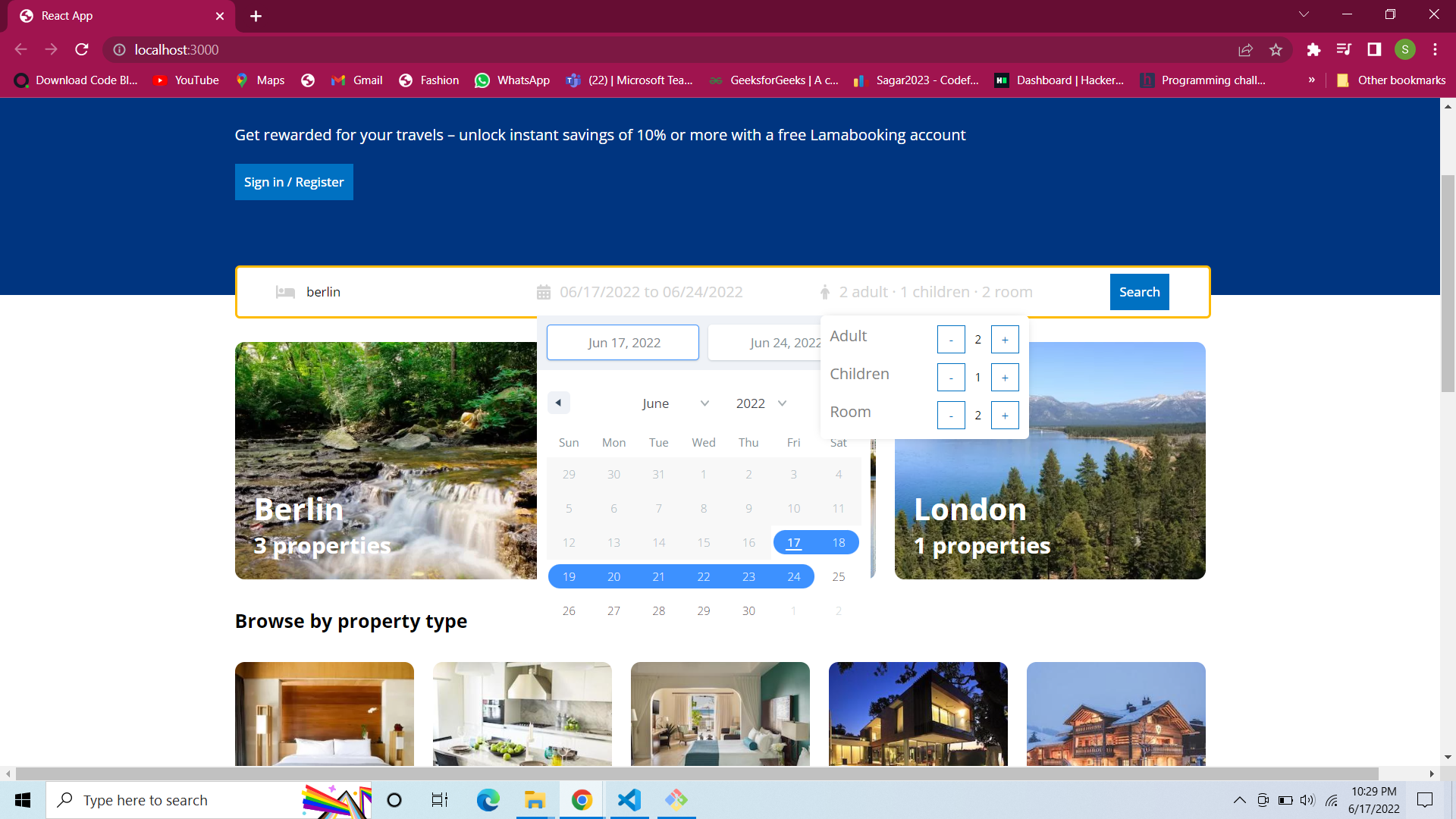 GitHub - Vishakhamishra/RoamRideReside: MERN stack hotel reservation app project. React Node.js ...