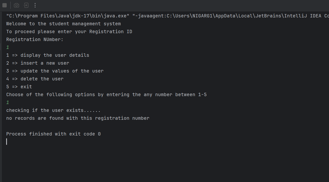 GitHub - nikhitagarg10/student-JDBC-database: student management system using H2 database and JDBC