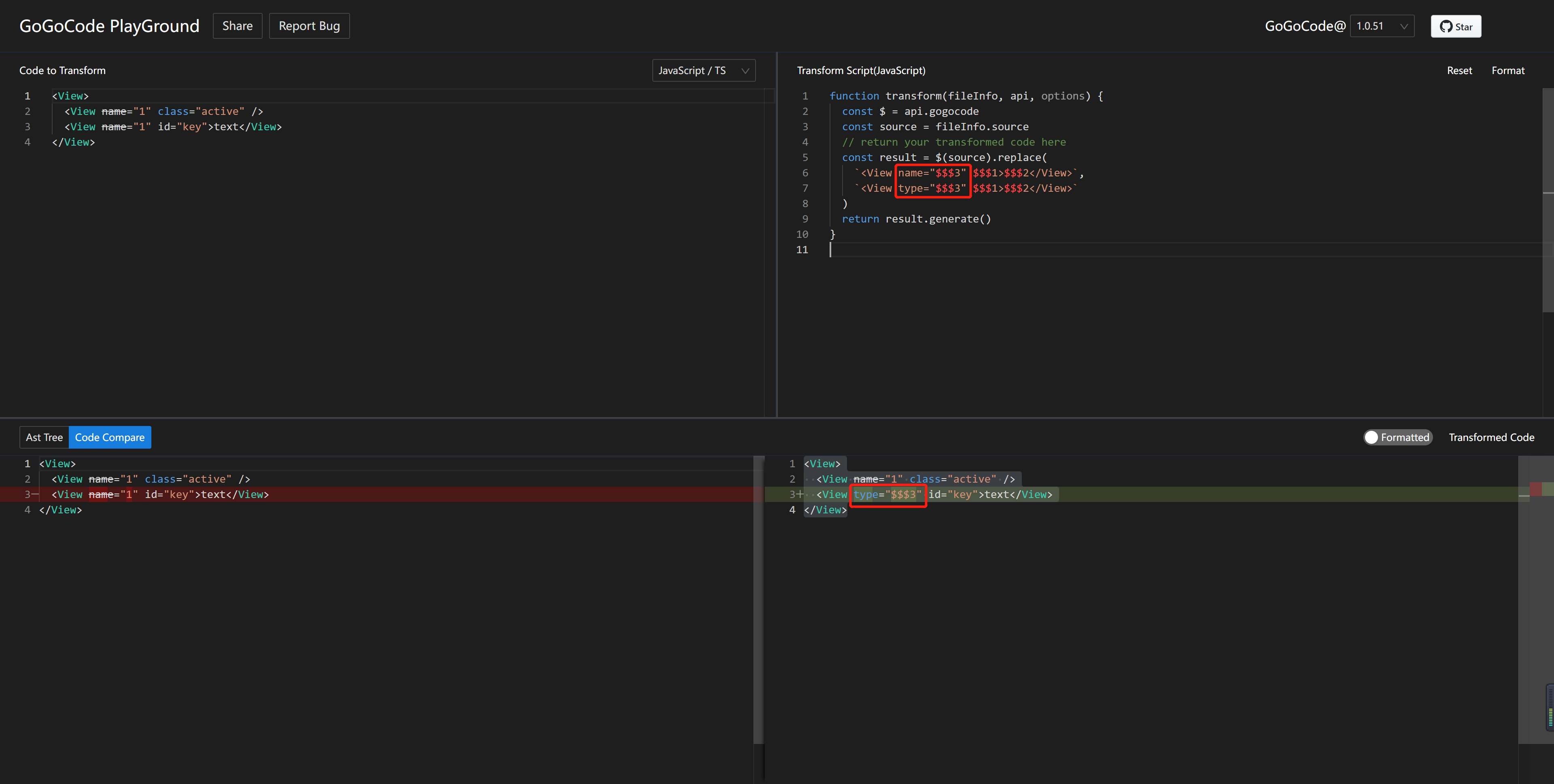 bug：无法使用通配符去匹配标签上属性的值 · Issue #139 · thx/gogocode · GitHub