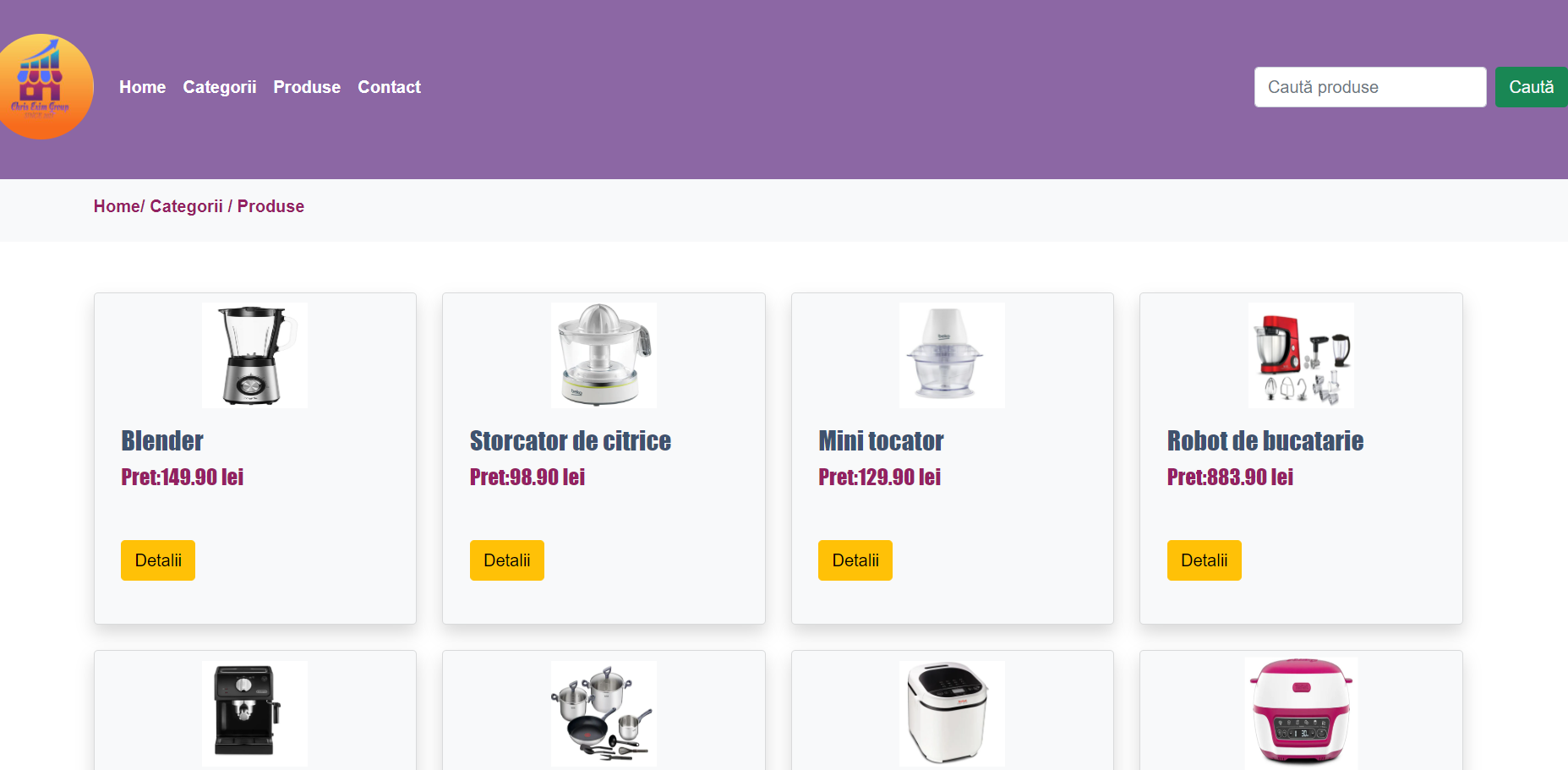 GitHub - mnicoleta/E-commerce-website-Electronics-PHP