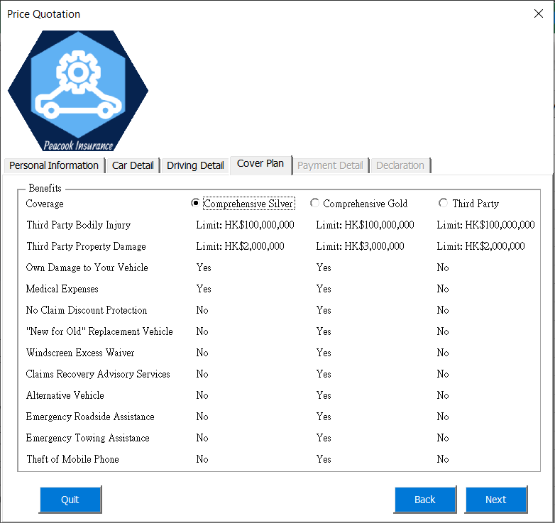 GitHub - devfeefung79/car-insurance-quotating-vba: Auto Insurance ...
