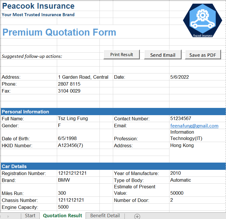 GitHub - devfeefung79/car-insurance-quotating-vba: Auto Insurance ...