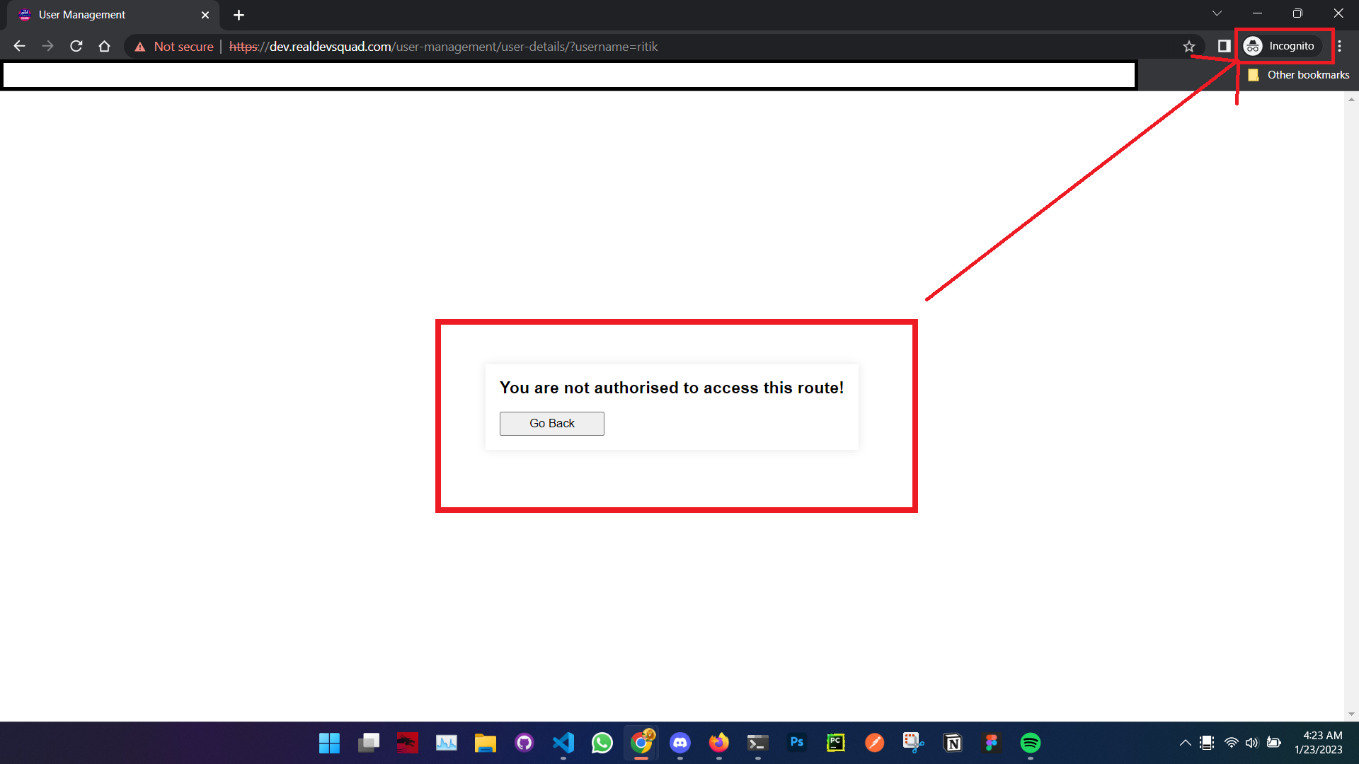Blank page in Incognito mode for unauthorized users · Issue #289 · Real-Dev-Squad/website ...