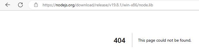 node.lib download links for v19.8.1 (win-x86 and win-x64) are broken · Issue #5150 · nodejs ...