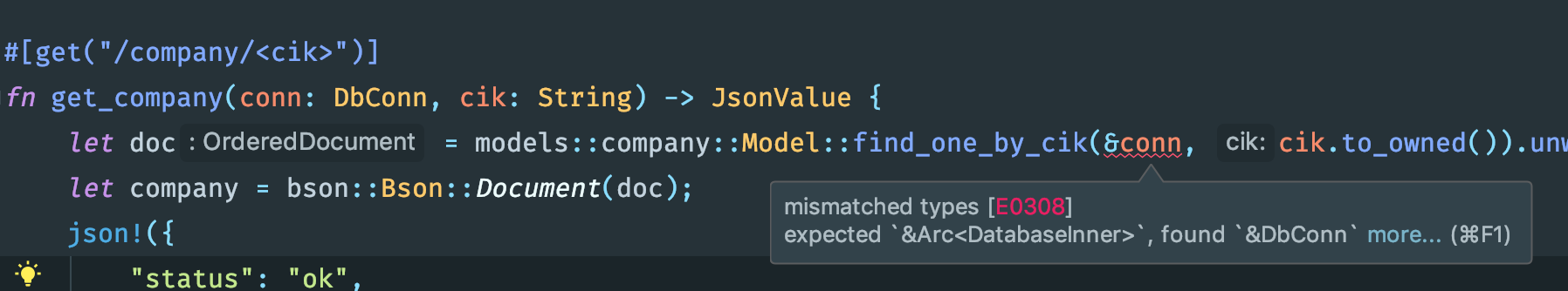 Mismatched types [E0308] error in IDE: false positives & false ...