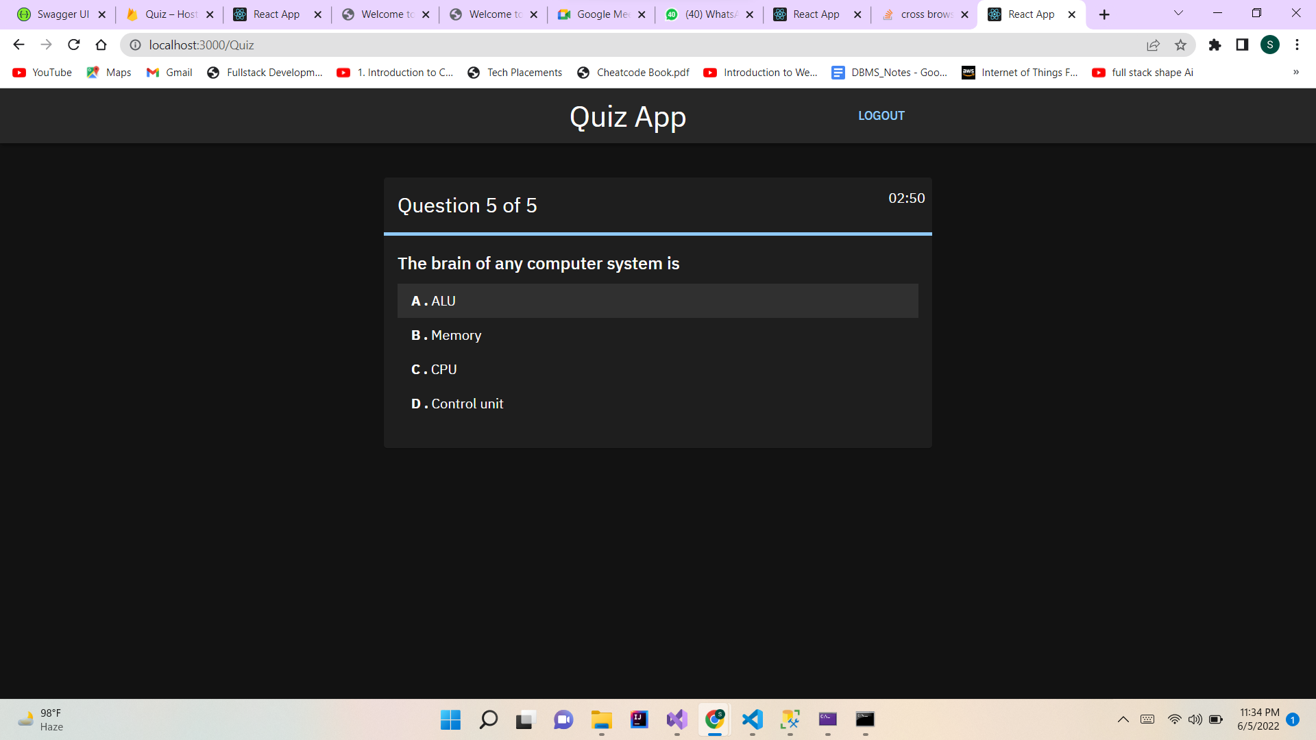 GitHub - sonal-11/UpCloud_QuizApp