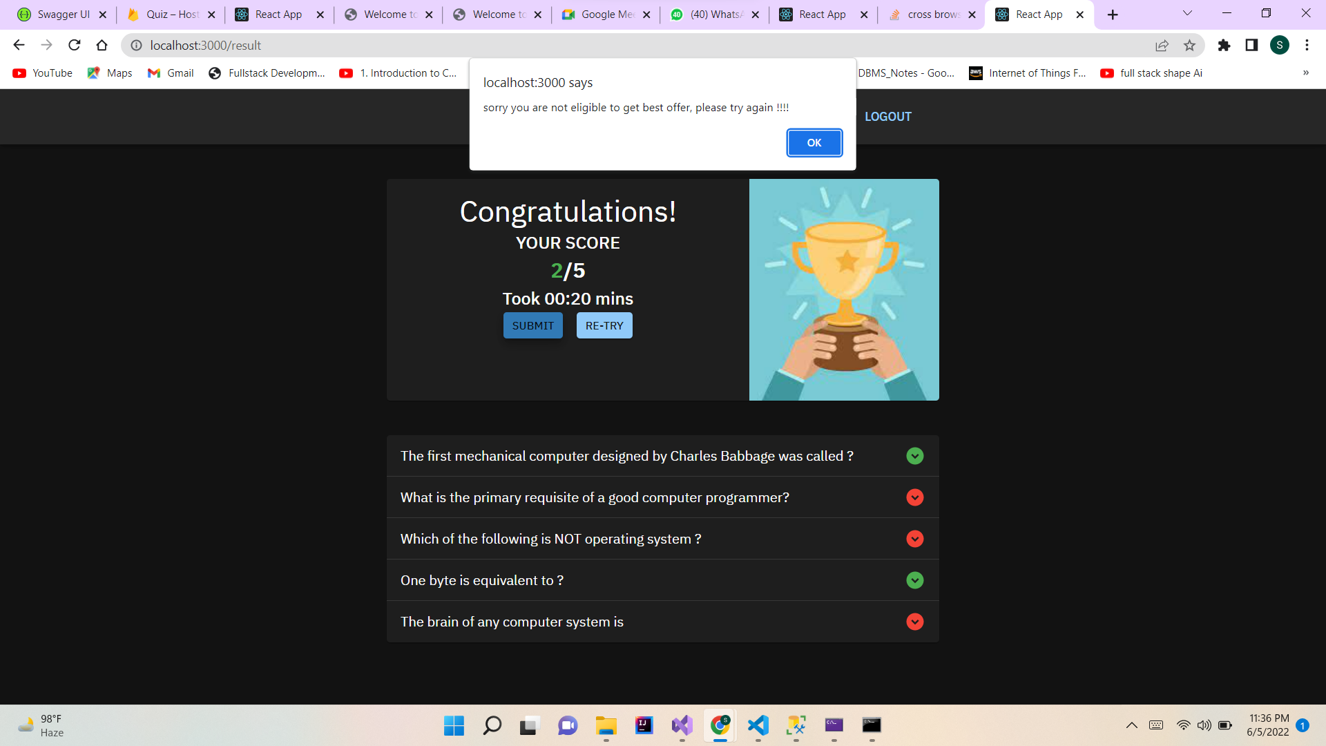GitHub - sonal-11/UpCloud_QuizApp