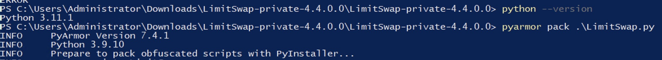 [question] Why Is Pyarmor Using Python 3 9 Instead Of 3 11 · Issue 906 · Dashingsoft Pyarmor