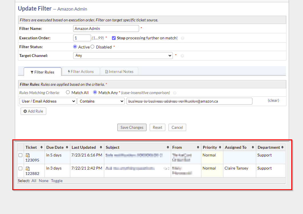 [Feature Request] Ticket Filters > Display list of matching tickets when creating filter · Issue ...