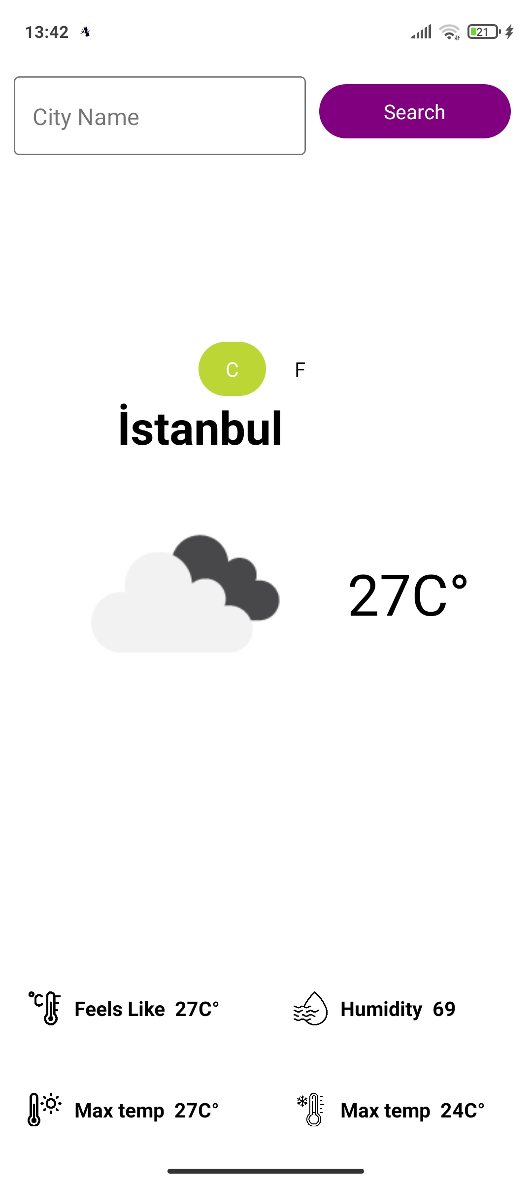 GitHub - YigitMemceroktay/React-Native-Weather-App