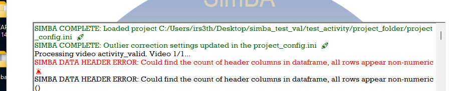 Error when correcting outliers · Issue #306 · sgoldenlab/simba · GitHub