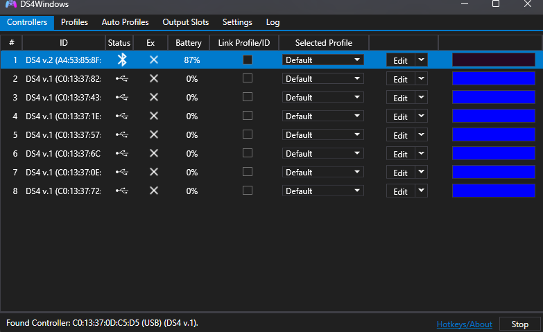 Multiple joysticks when connecting through Bluetooth · Issue #3094 · Ryochan7/DS4Windows · GitHub