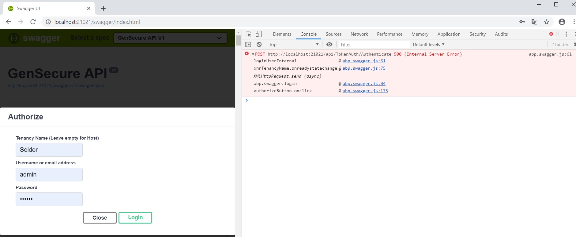 Identity Server 4 auth error · Issue #4521 · aspnetboilerplate/aspnetboilerplate · GitHub