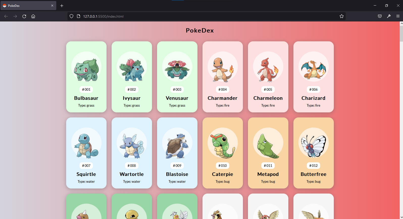 GitHub - mesagui/PokeDex: Creación de una PokeDex de la serie Pokémon