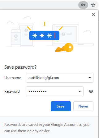 [Question] How to disable 'Save password' (credentials service/password manager) on running ...