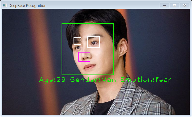 GitHub - Dora-H/DeepFace-Recognition: Simply detect face information (age, gender, emotion) by ...