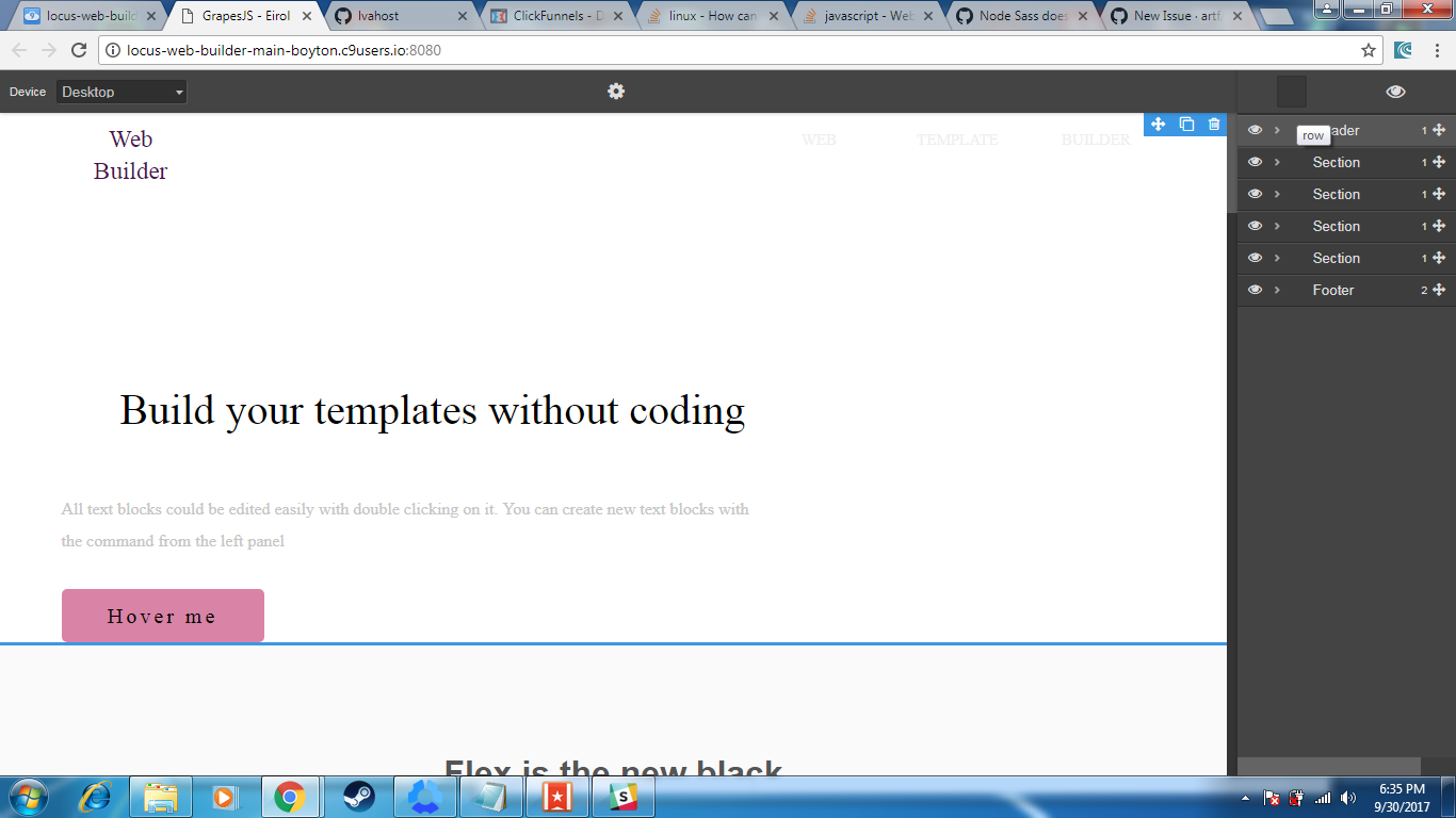 Problem when building grapesjs · Issue #354 · GrapesJS/grapesjs · GitHub
