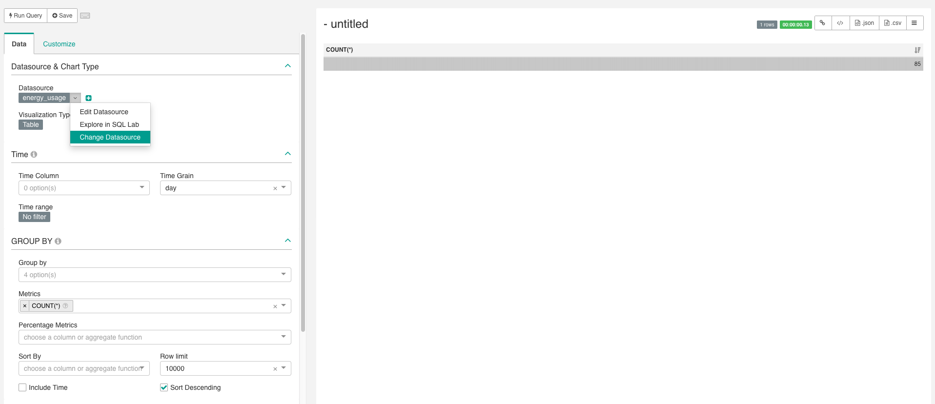 Gamma user able to access data they do not have explicit permission for via Change Datasource ...