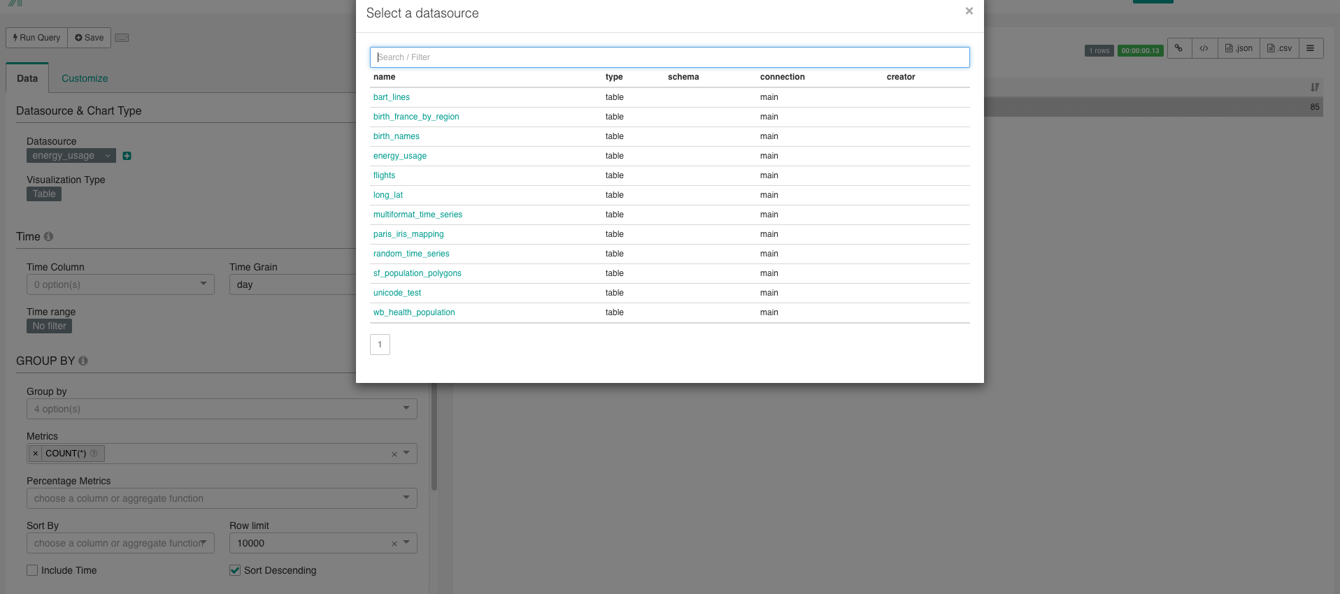 Gamma user able to access data they do not have explicit permission for via Change Datasource ...