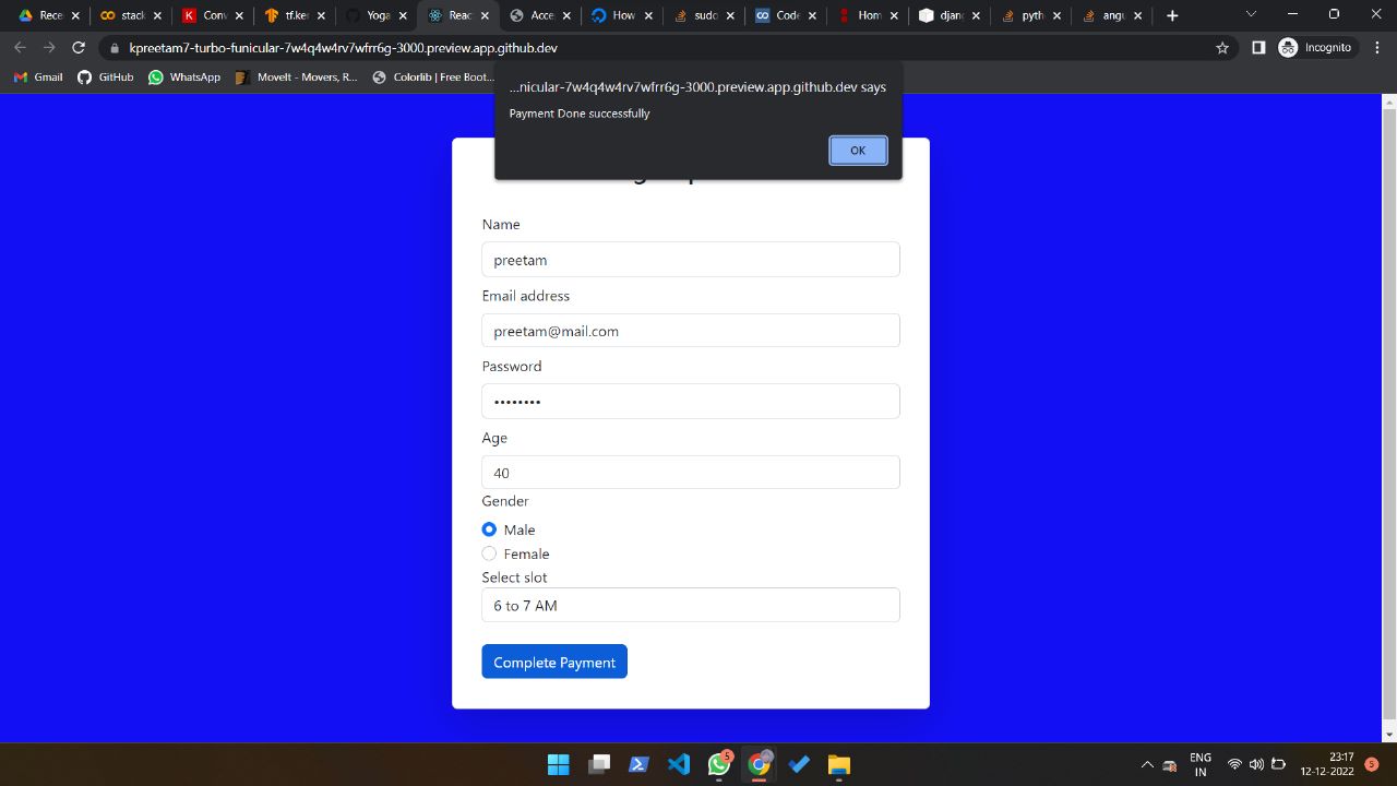 GitHub - kpreetam7/Yoga-Admission-form