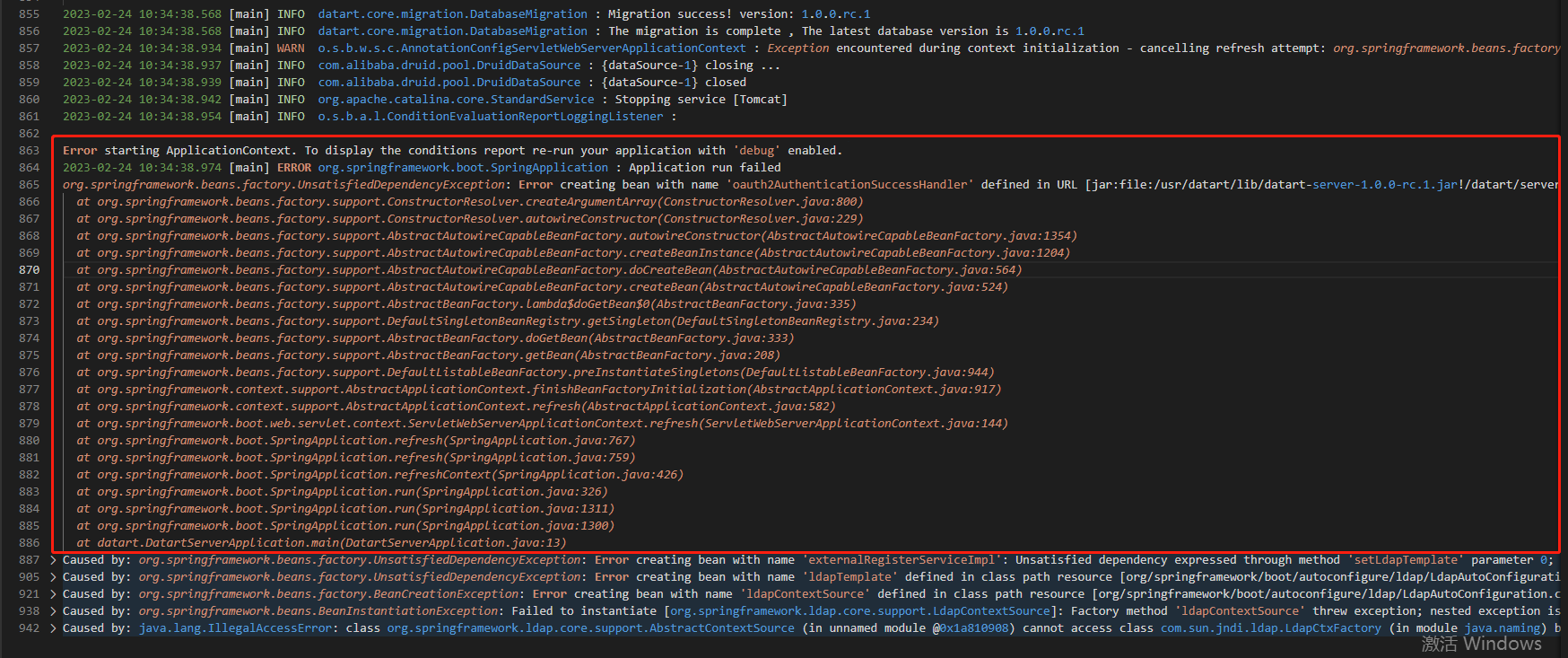 datart-server-1.0.0-beta.4 安装包部署问题，启动服务报错 · Issue #2097 · running-elephant/datart · GitHub