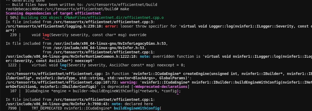 Efficientnet · Issue #667 · wang-xinyu/tensorrtx · GitHub