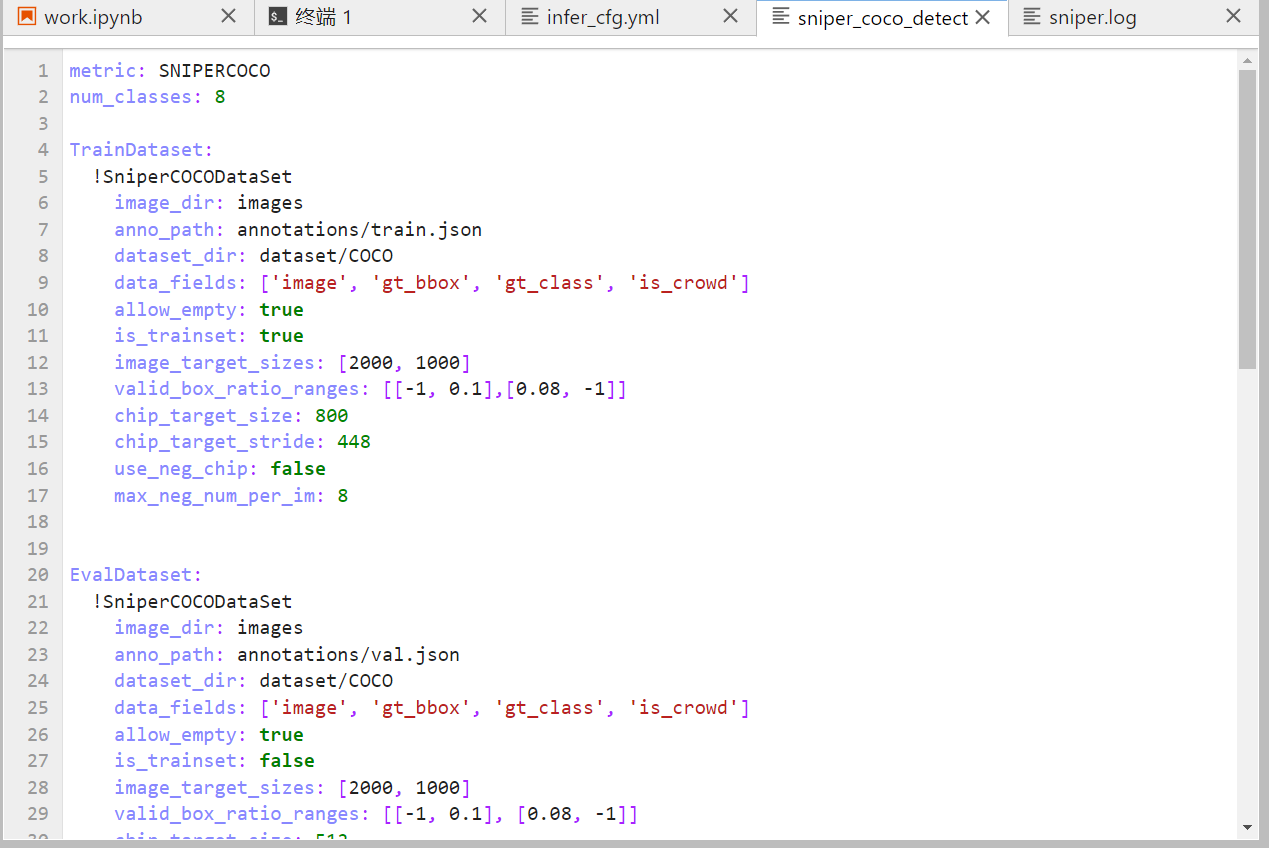 Sniper训练自己数据集显示类别错误 · Issue 5577 · Paddlepaddlepaddledetection · Github 