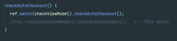 Unhandled Exception: Instance of 'CircularDependencyError' when using ref.watch with "Provider ...