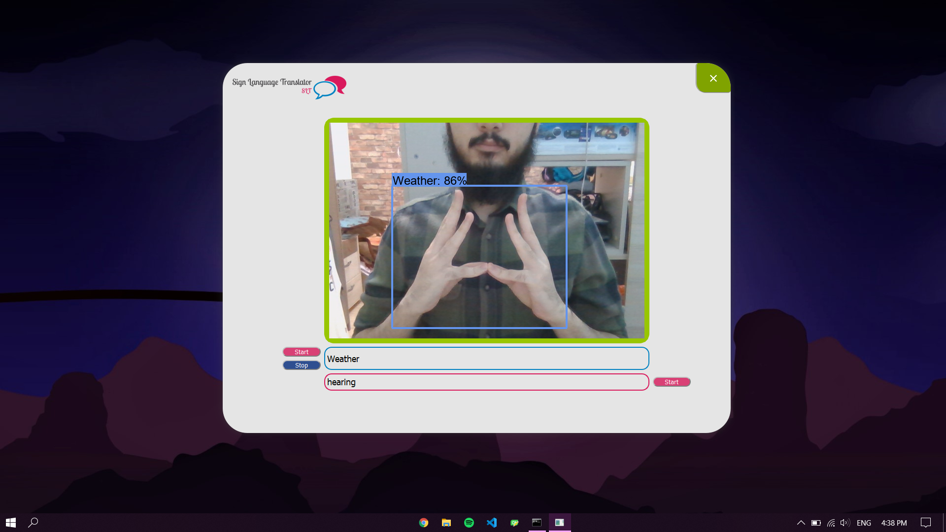 GitHub - HaithamAmireh/Sign_Language_Translator: A program that will ...