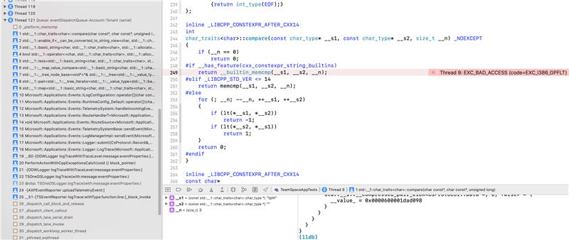ILogConfiguration operator[] causes a crash in multiple instances. · Issue #706 · microsoft/cpp ...