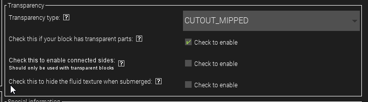 Block Mod UI bug - transparent parts always on. · Issue #982 · MCreator/MCreator · GitHub