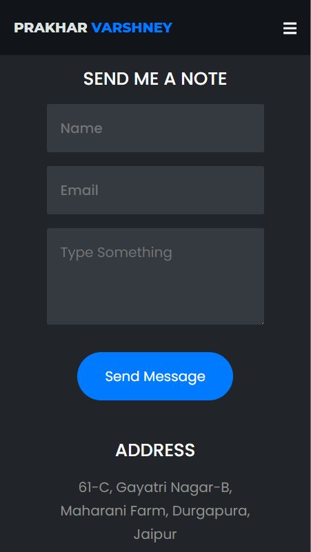 GitHub - PrakharV10/Portfolio-Version-2: Portfolio website (Old)