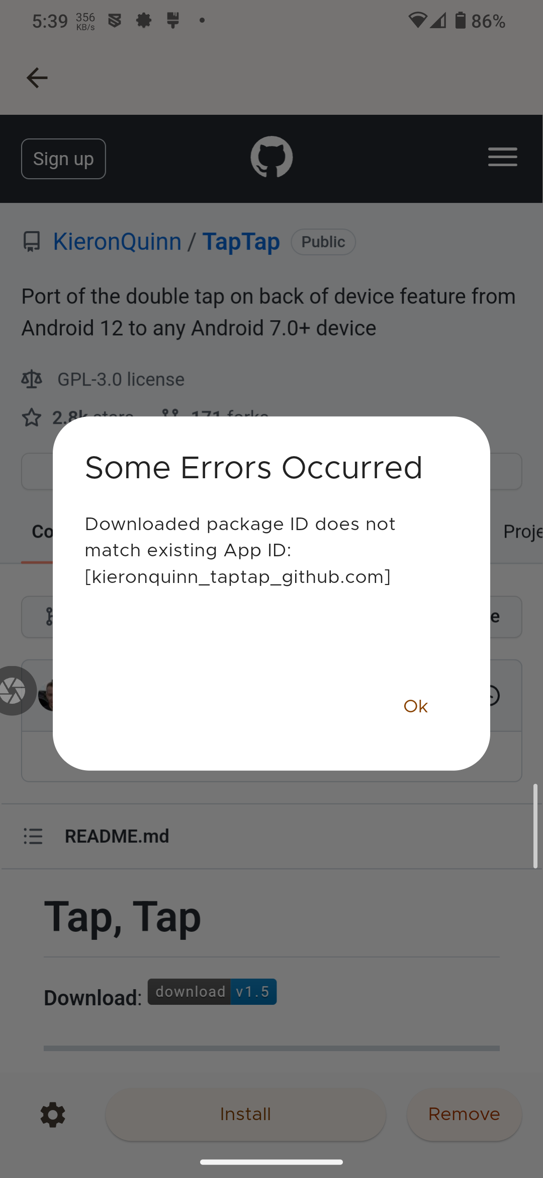 App already installed but showing as not installed · Issue #105 ...