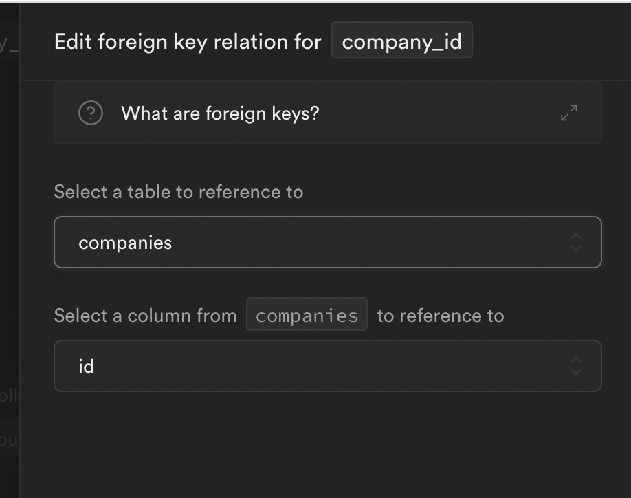 Add Delete Rule to GUI when setting Relationships · Issue #7283 · supabase/supabase · GitHub