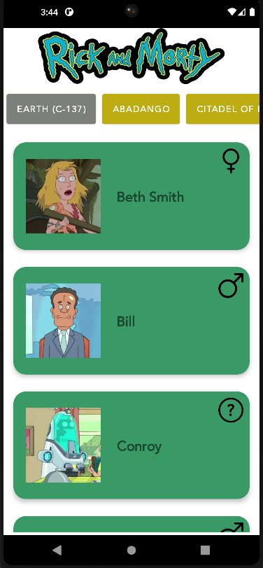 GitHub - sevvaloz/RickAndMortyApp