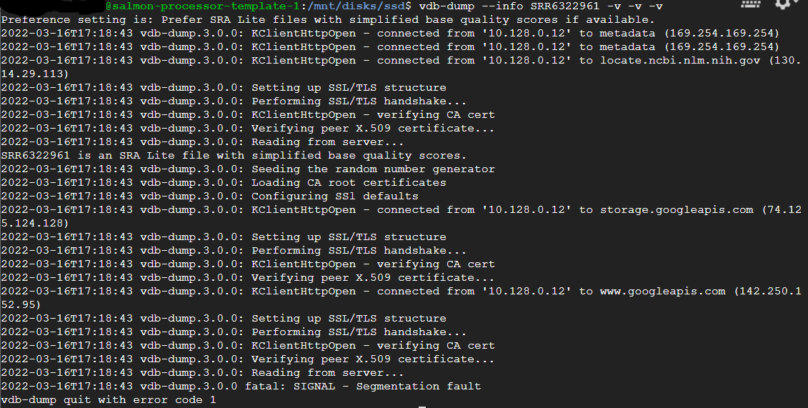 Segmentation fault when downloading any data from GCP · Issue #608 ...