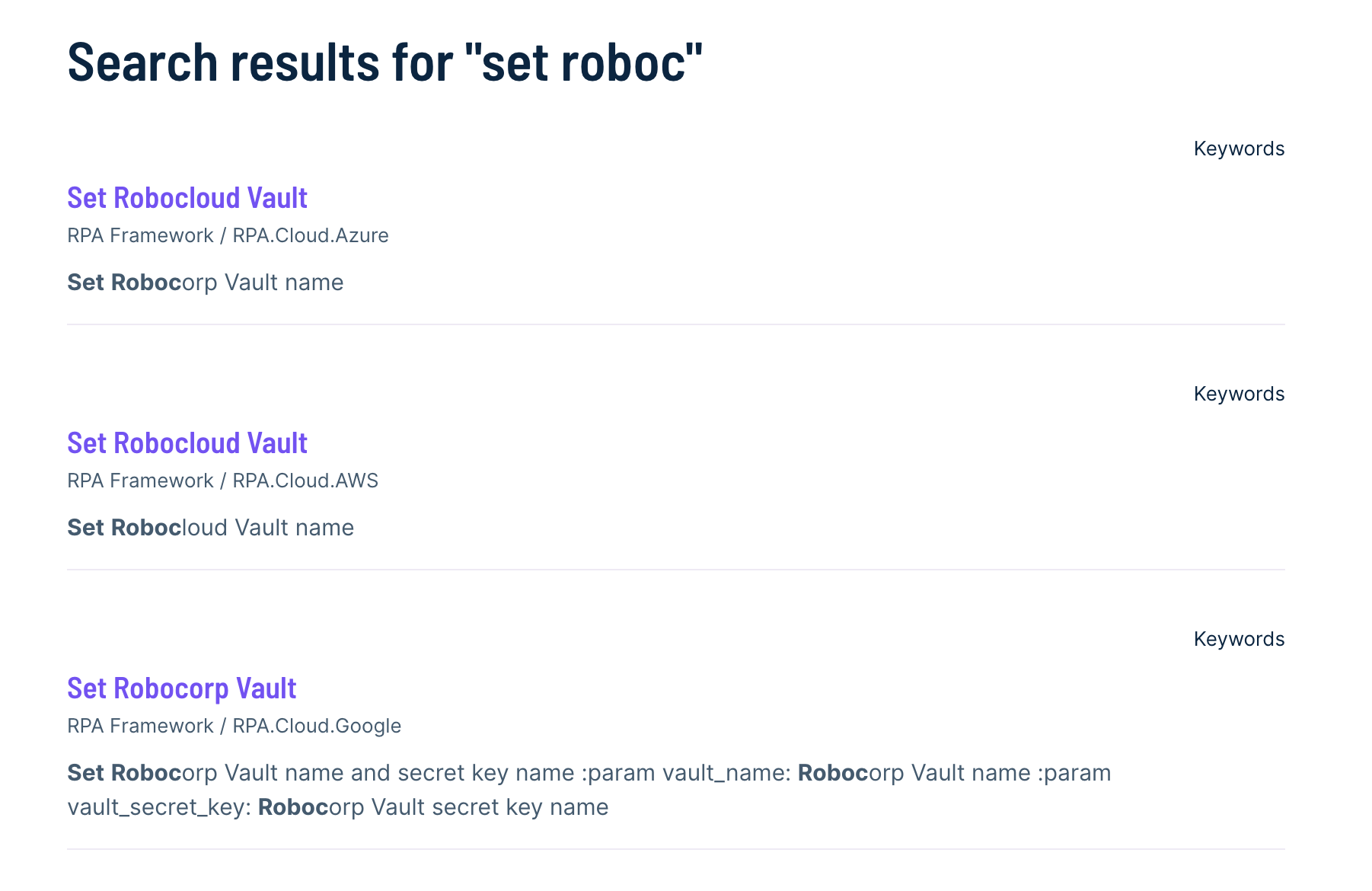 Legacy "Robocloud" mixed with "Robocorp" during service init from Vault (Google, AWS, Azure ...