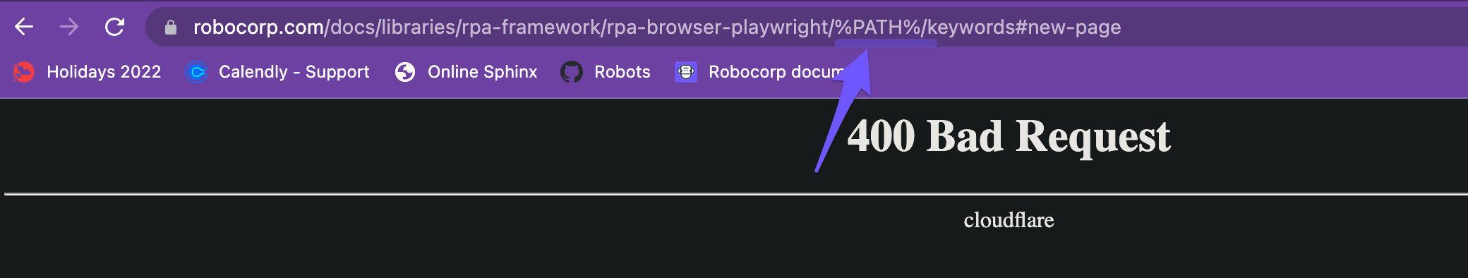 `RPA.Browser.Playwright` docs links lead to `400 Bad Request` (due to bad URL path) · Issue #718 ...