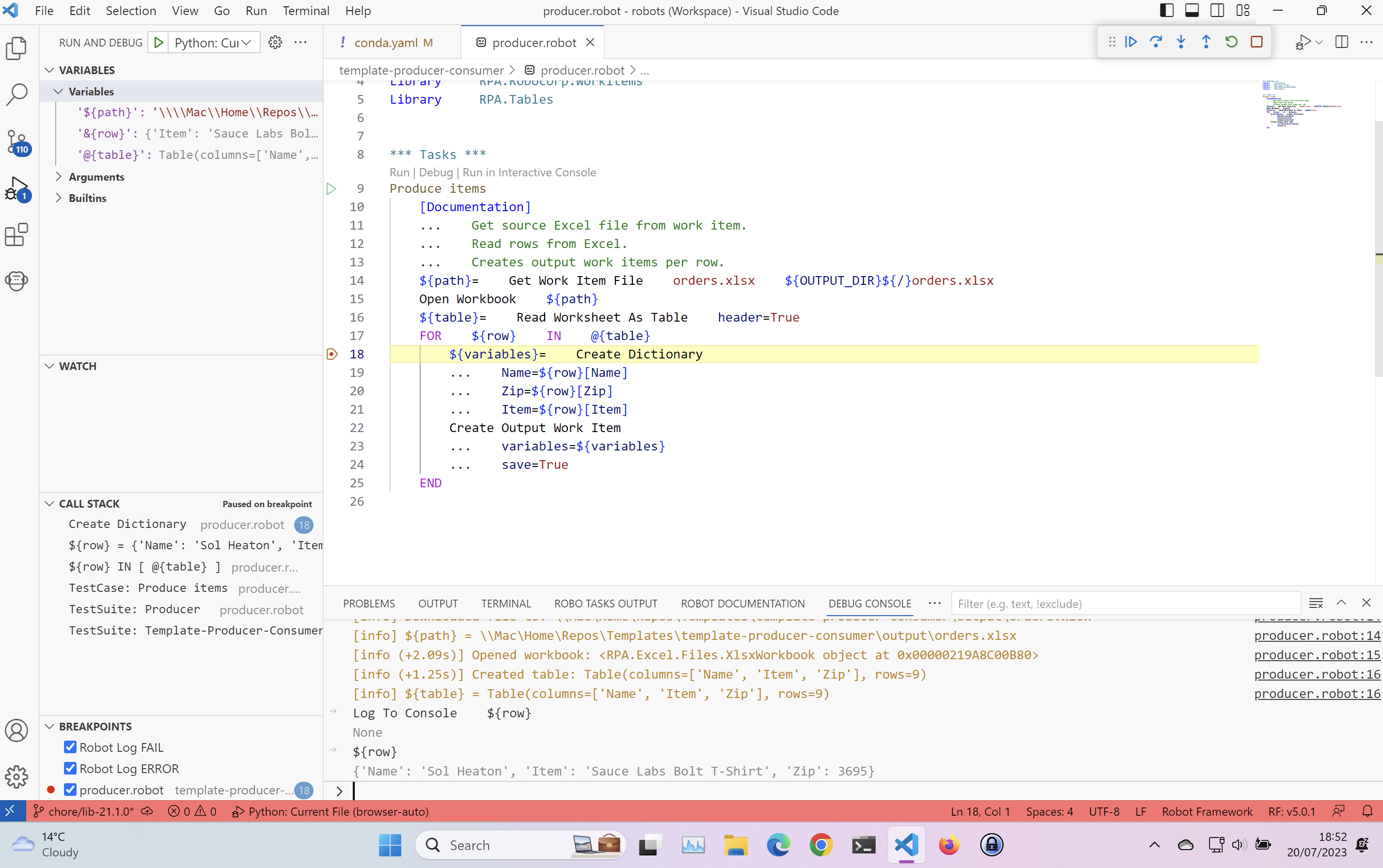 Robot Framework Debugger Is Not Working In Windows 11 · Issue 957