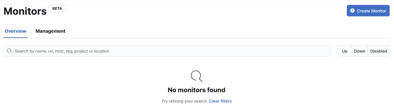[Synthetics] Synthetics UI not leading with add monitor in empty state except when enabling ...