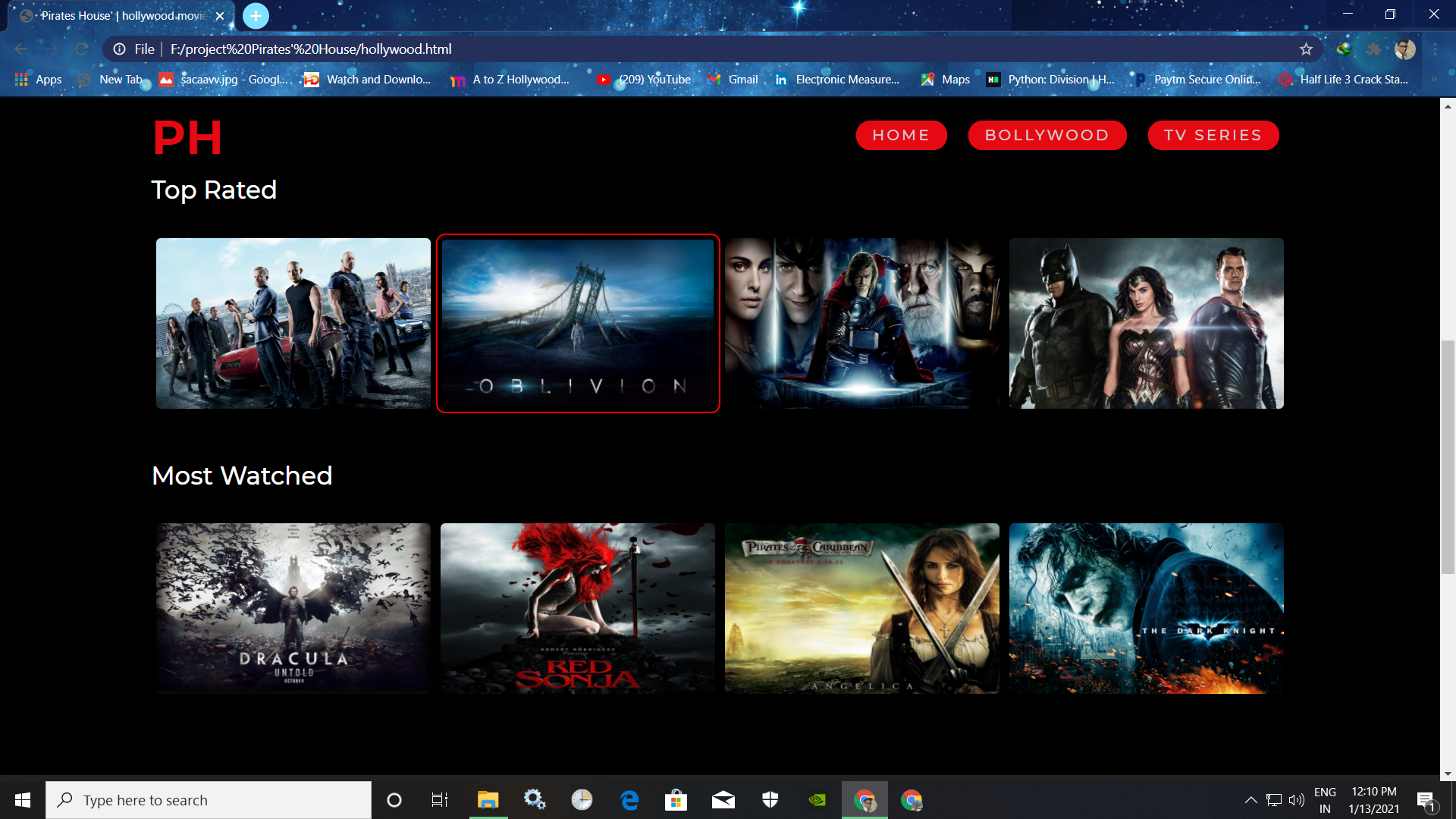 GitHub - ShuvranilMondal/Movie-Strimming-OTT-site: This is my first ...