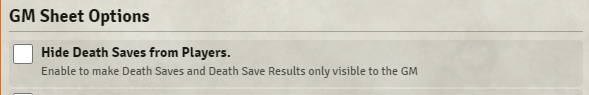 "Hide Death Saves from Players" not working · Issue #464 · sdenec/tidy5e-sheet · GitHub