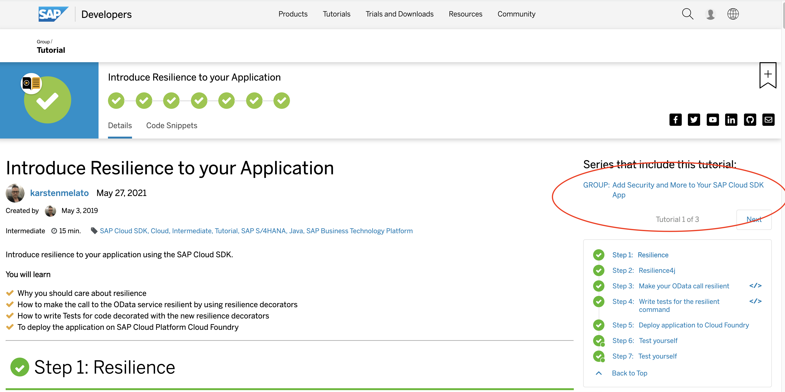 Introduce Resilience to your Application · Issue #7147 · sap-tutorials/Tutorials · GitHub