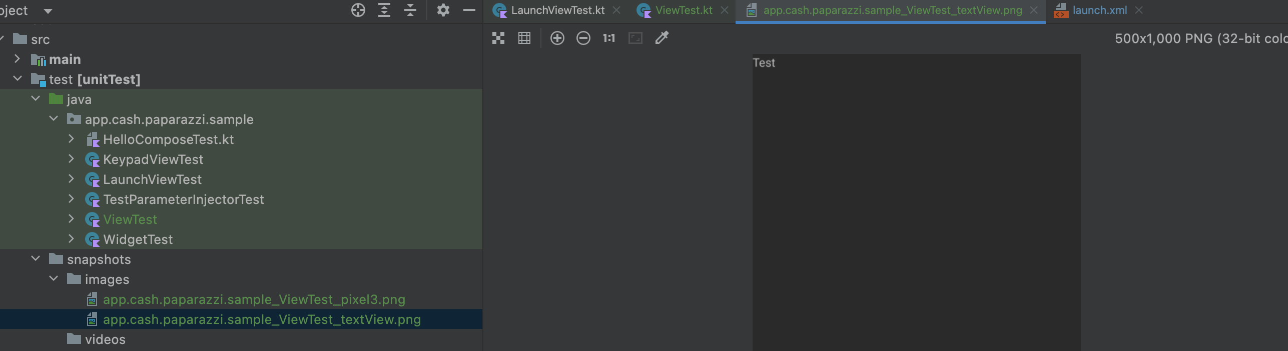 Snapshot that receives a view does not recognize changes. · Issue #730 · cashapp/paparazzi · GitHub