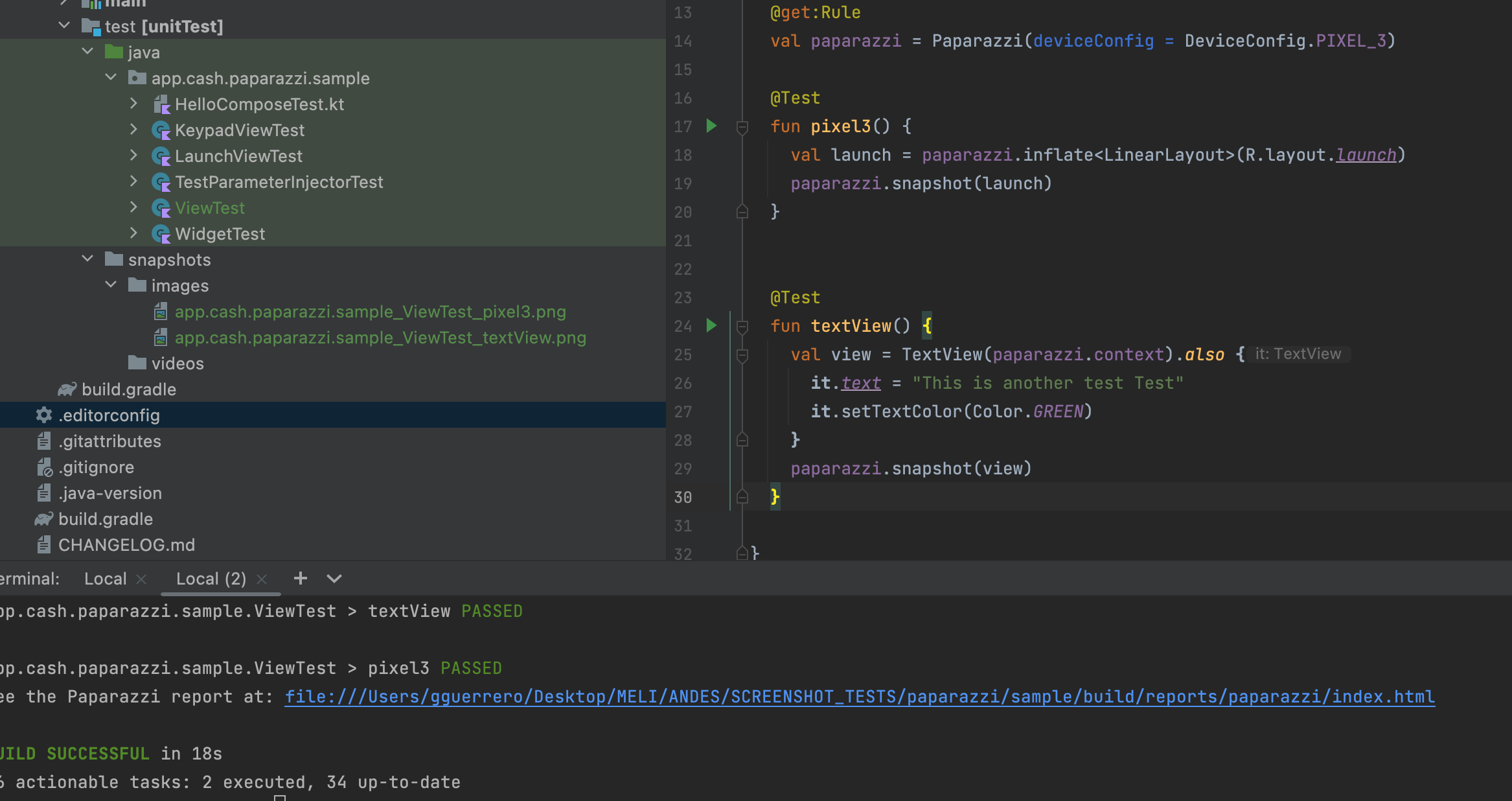 Snapshot that receives a view does not recognize changes. · Issue #730 · cashapp/paparazzi · GitHub