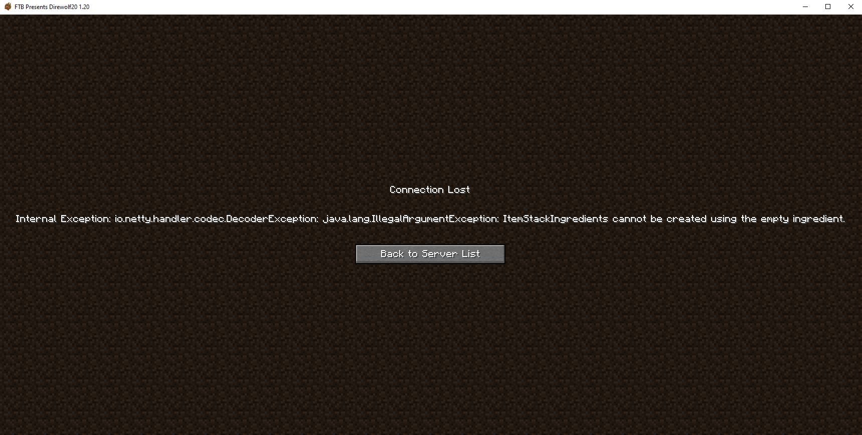 Exception when trying enter in lan · Issue #4053 · FTBTeam/FTB-Modpack-Issues · GitHub